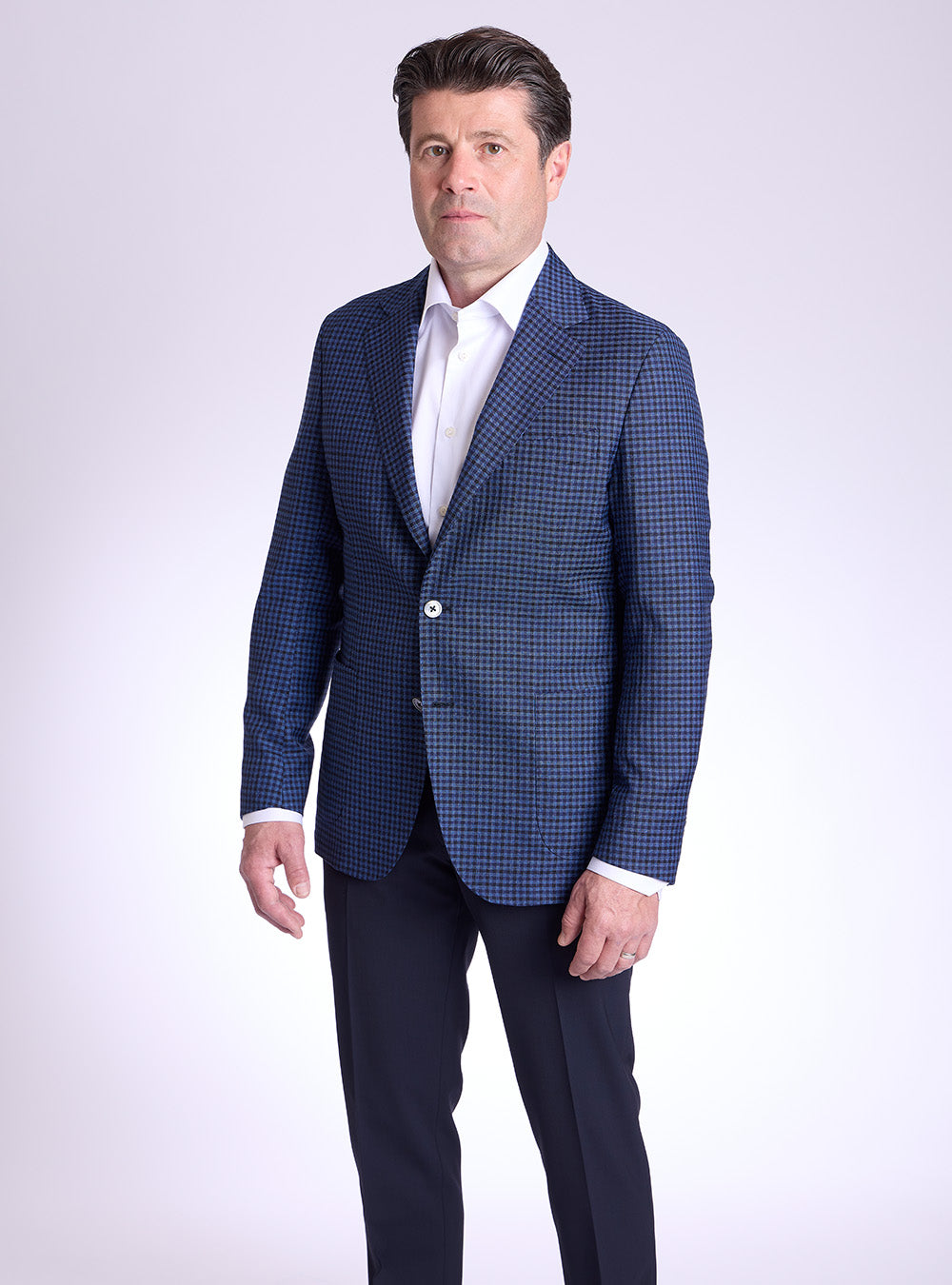 Tombolini Blue Mini-Check Sport Jacket – O'Connors Calgary